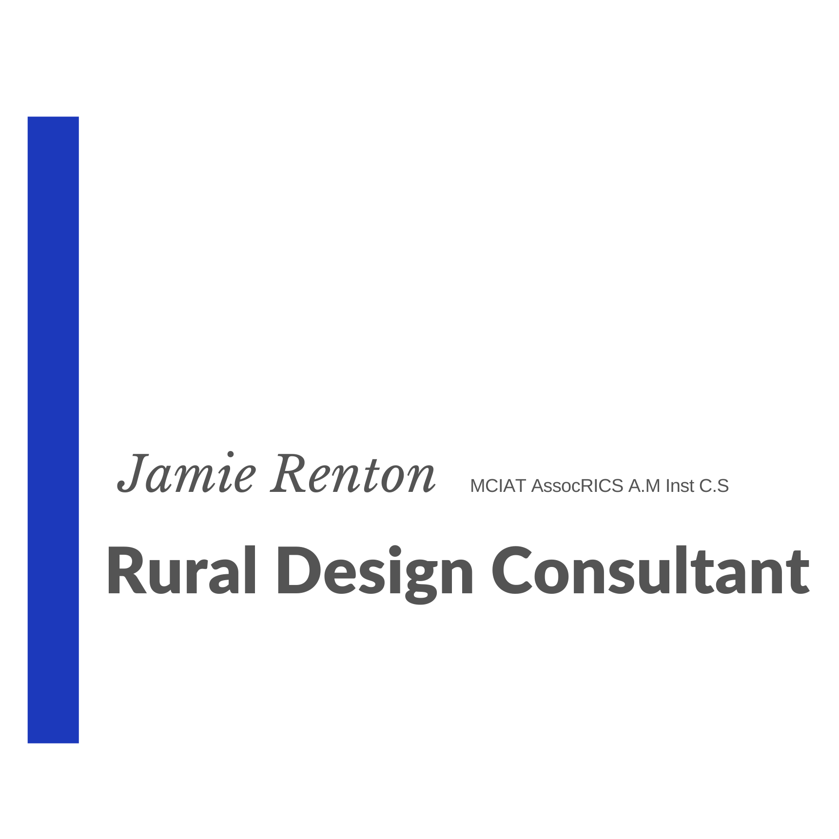 Planning Application - Jamie Renton, Rural Design Consultant